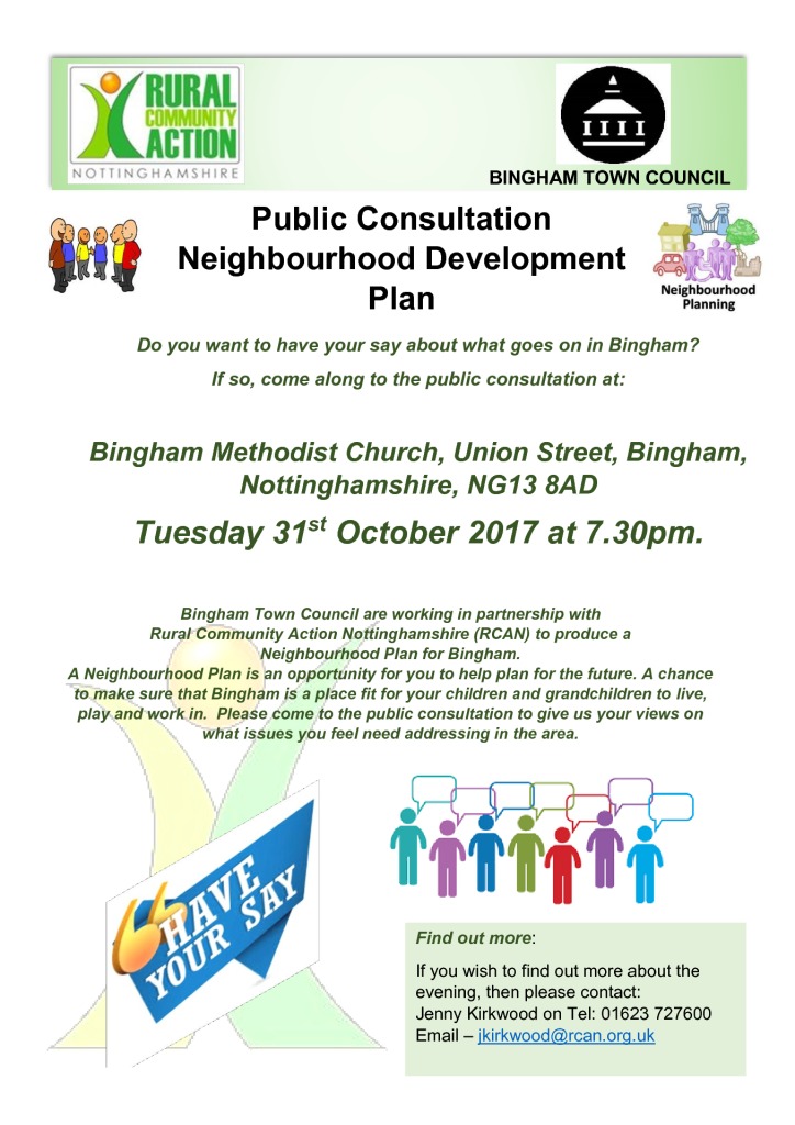 Public Consultation Event for a Neighbourhood Development Plan ...