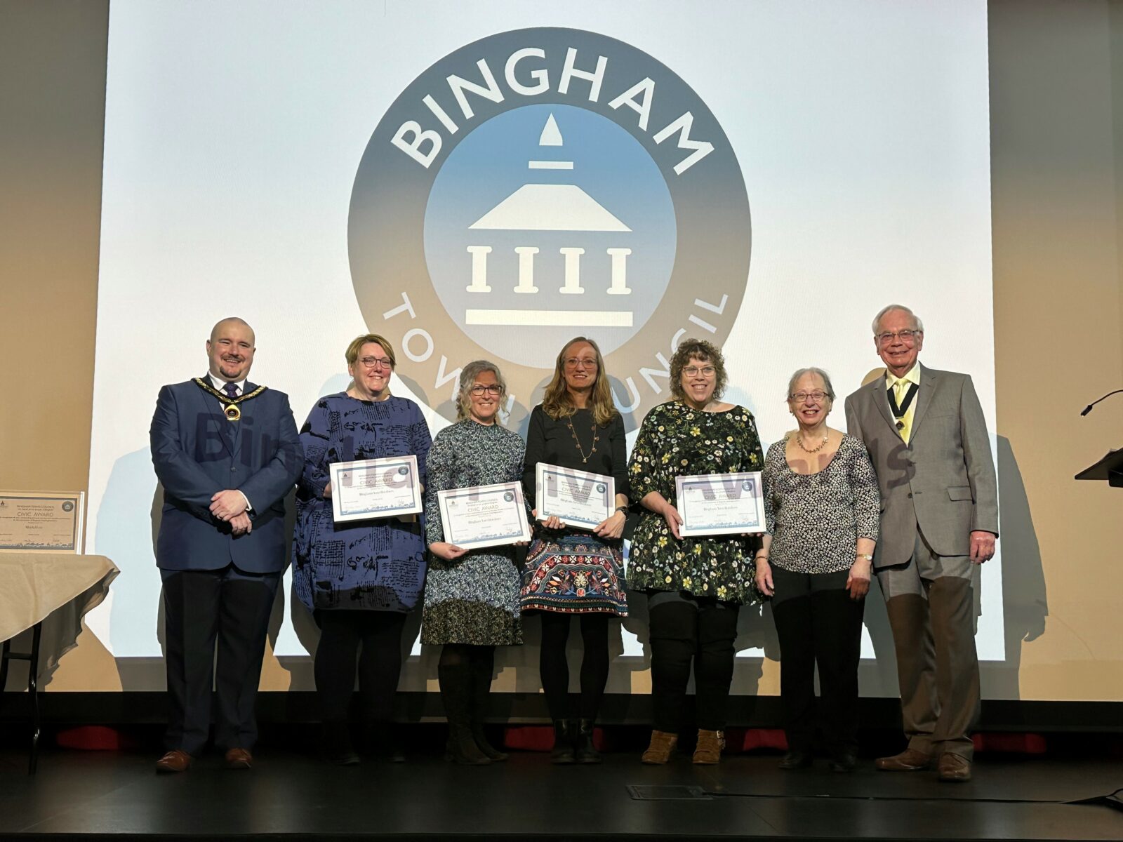 Bingham Civic Awards presented at the new Jubilee Community Hall ...