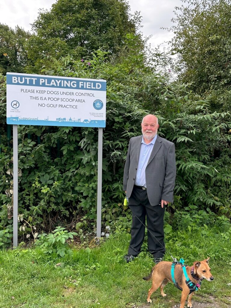 New Signage at Butt Field donated by Polygraphics - Bingham Town Council